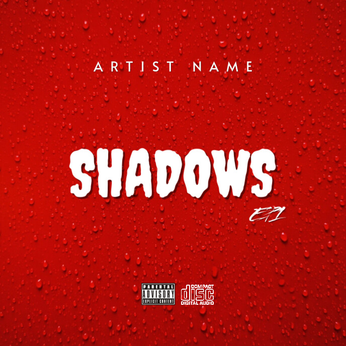 Red Mixtape Cover The Album Cover Template | PosterMyWall