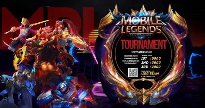 Copy of Red Mobile Legends Tournament | PosterMyWall