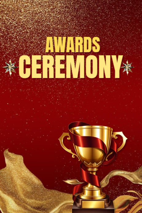 Copy of Red Modern & Minimal Awards Ceremony Template Poster | PosterMyWall