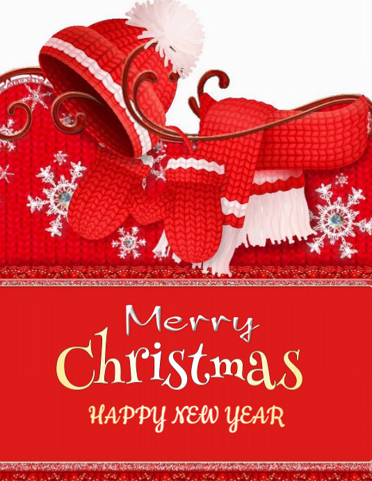 Copy of Red Modern & Minimal Christmas Flyer (us Letter) | PosterMyWall