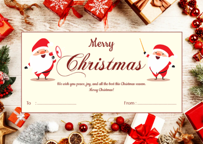Red Modern & Minimal Christmas Greeting Card Kartu Pos Template ...