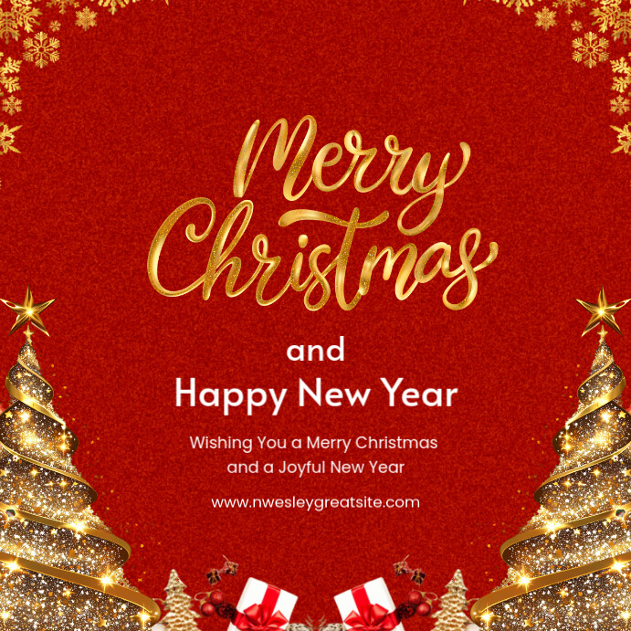 Copy of Red Modern & Minimal Christmas Instagram Post | PosterMyWall