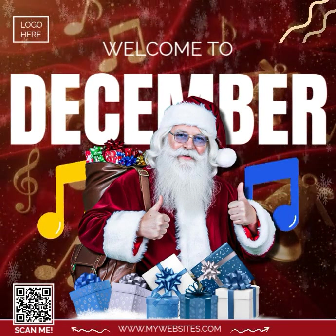 Red Modern & Minimal Modern Minimalist NEW MONTH DECEMBER Instagram ...