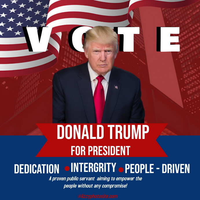 Copy of Red Modern & Minimal Political Election Campa | PosterMyWall