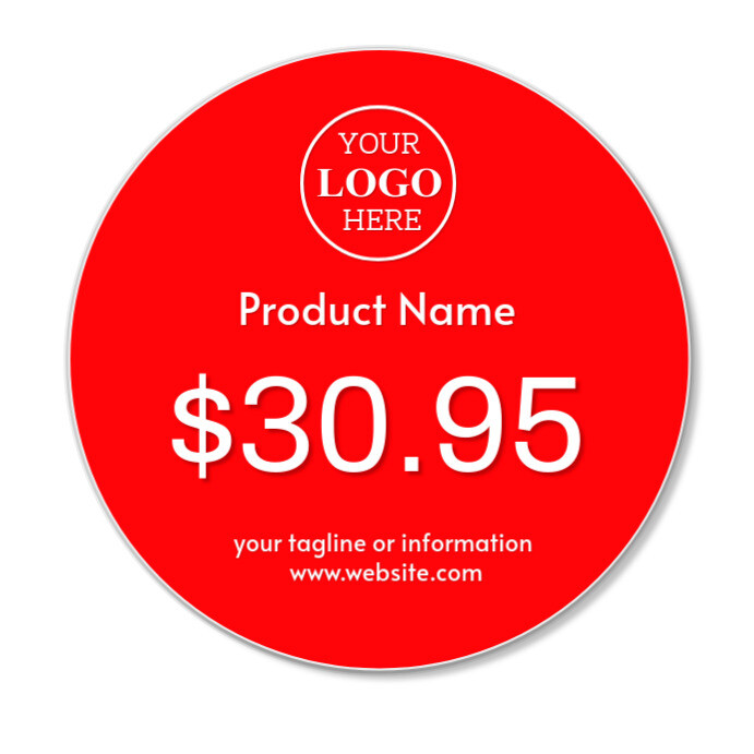Red Modern & Minimal Product Price Tag Instagram Post Template ...