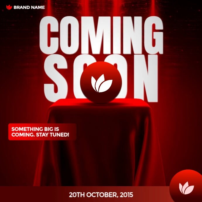 Red Modern & Minimal Product Reveal Teaser Video Template Instagram ...