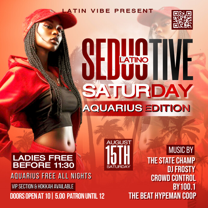 Copy of Red Modern & Minimal Saturday Square (1:1) | PosterMyWall