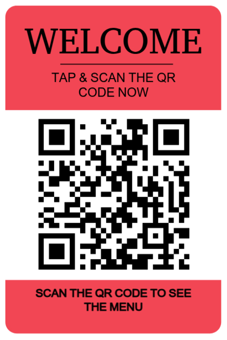 Red Modern & Minimal Scan Qr Code Poster Template | PosterMyWall