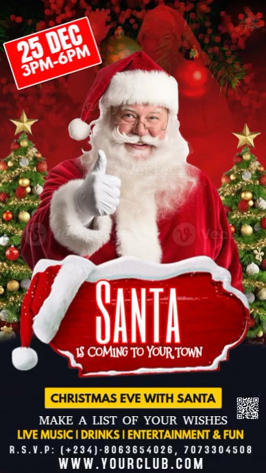 Red Modern & Minimal Secret Santa Instagram Story Template | PosterMyWall