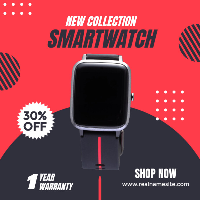 Copy of Red Modern & Minimal Smartwatch Prom Instagram Post | PosterMyWall