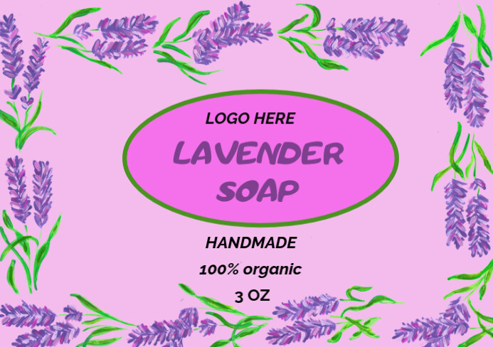 Copy of Red Modern & Minimal Soap Label Design A5 | PosterMyWall