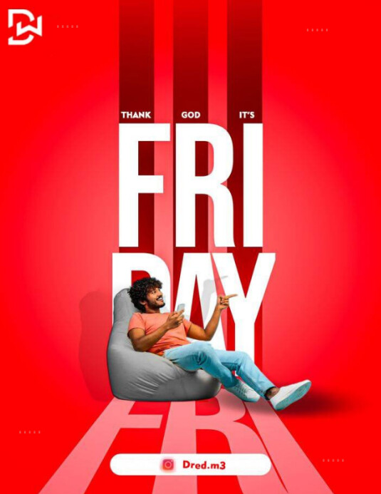 Red Modern & Minimal Weekend Kick-off Promotions Flyer (us Letter ...