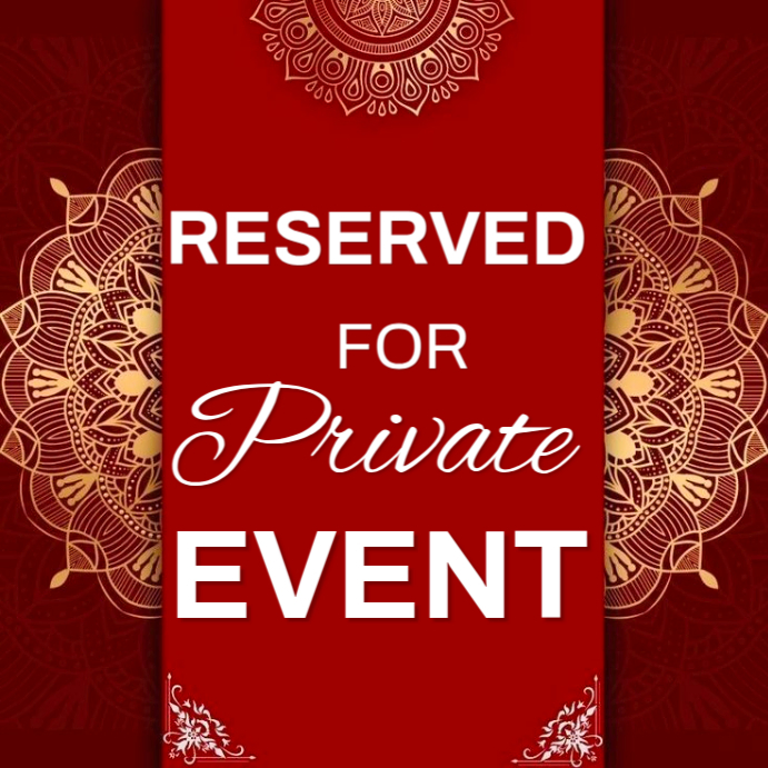 Red Modern & Minimal Private Event Sign Template Instagram Post ...