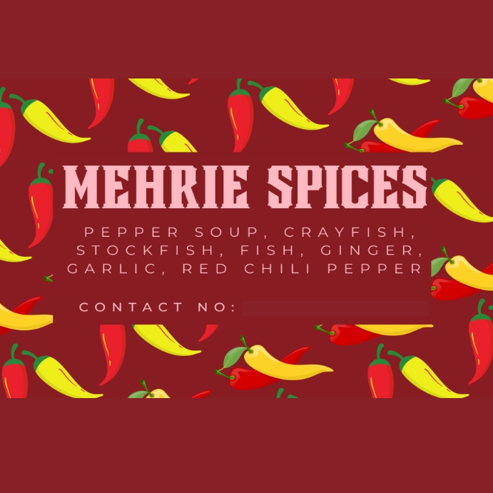 Modèle Red Modern Spicy Chili Kitchen Label | PosterMyWall