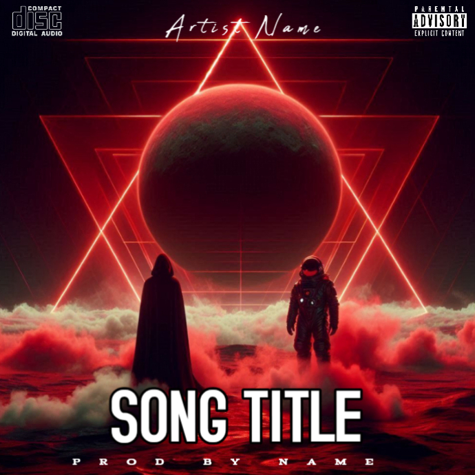 Red Music Album Cover Album Cover Template | PosterMyWall