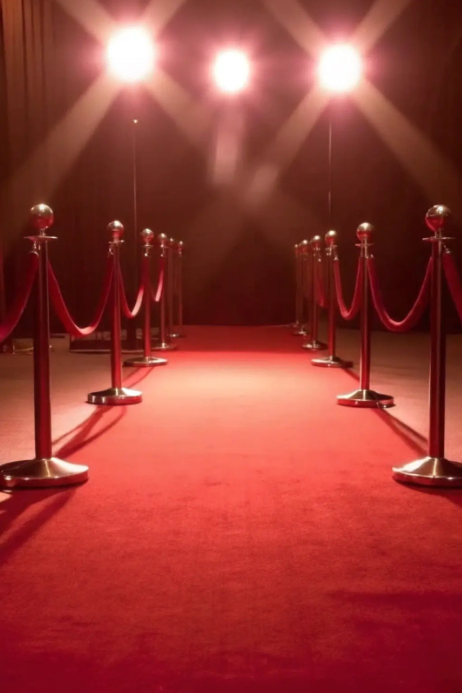 Red Neon Award Show Red Carpet Poster Template | PosterMyWall