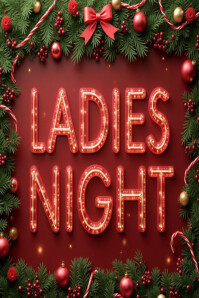 Black Neon Ladies Night Party Flyer A4 Template | PosterMyWall
