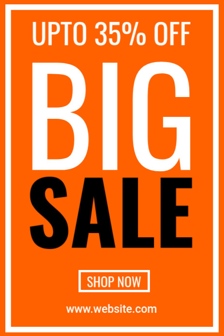 Red Neon Sale Ad Poster Template | PosterMyWall