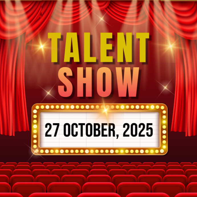 Red Neon Talent Show Night Party Dj Music Liv Template | PosterMyWall