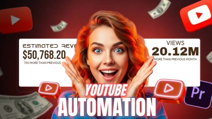 Red Neon Youtube Analytics Youtube Thumbnail Template | PosterMyWall