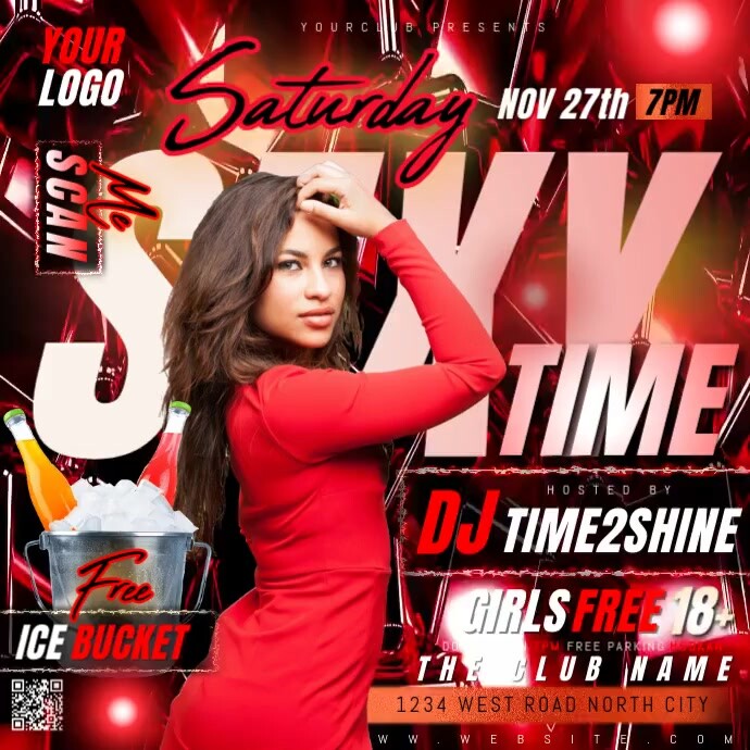Copy of Red Party design template | PosterMyWall