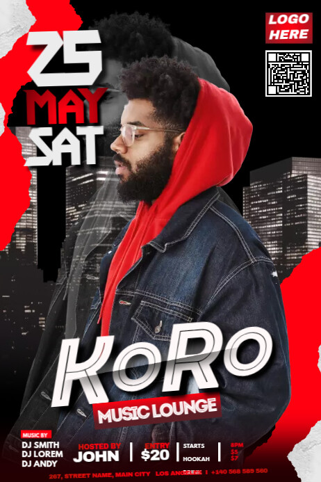 Plantilla de Red Party Flyer | PosterMyWall