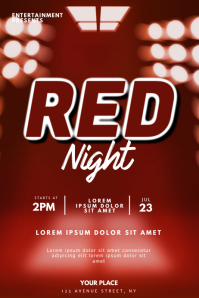 Club Red Party Flyer Template | PosterMyWall