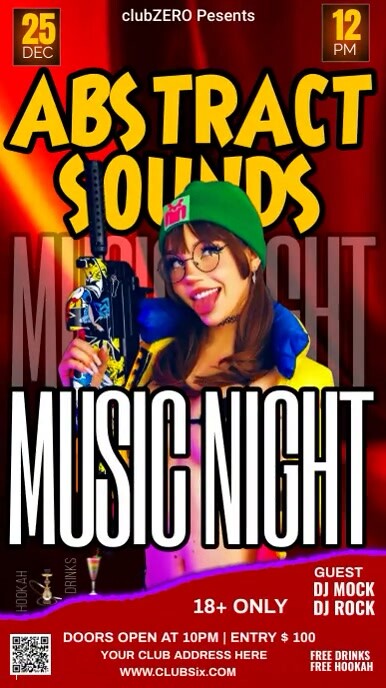 Red Party Flyer Instagram Story Template | PosterMyWall