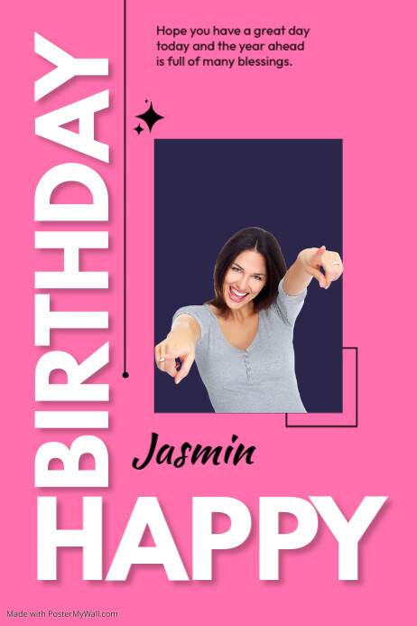 Red Pastel Birthday Card Design Poster Templat | PosterMyWall