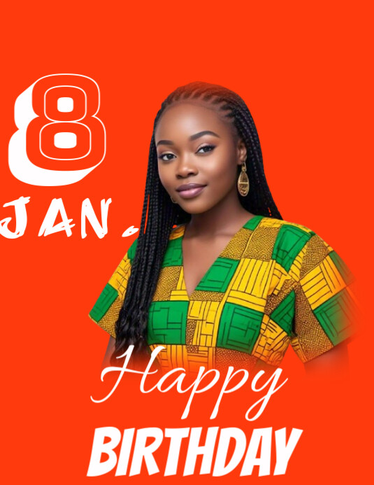 Copy of Red Pastel Birthday Flyer (us Letter) | PosterMyWall