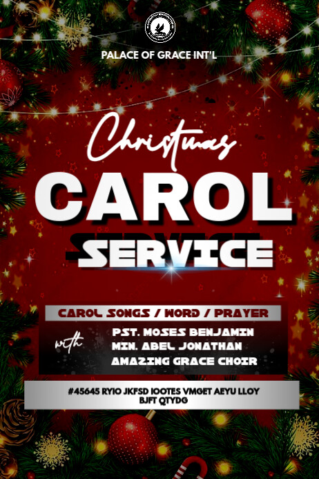 Red Pastel Christmas Design Poster Template | PosterMyWall