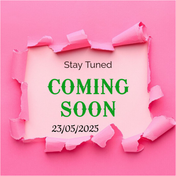 Red Pastel Coming Soon Template Instagram Post | PosterMyWall