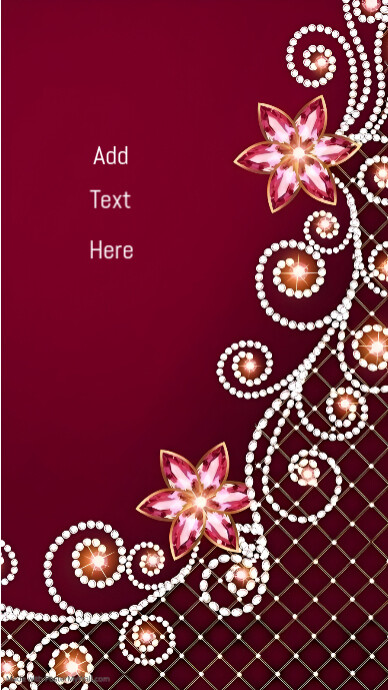 Red Pastel Floral Card Template Instagram St | PosterMyWall