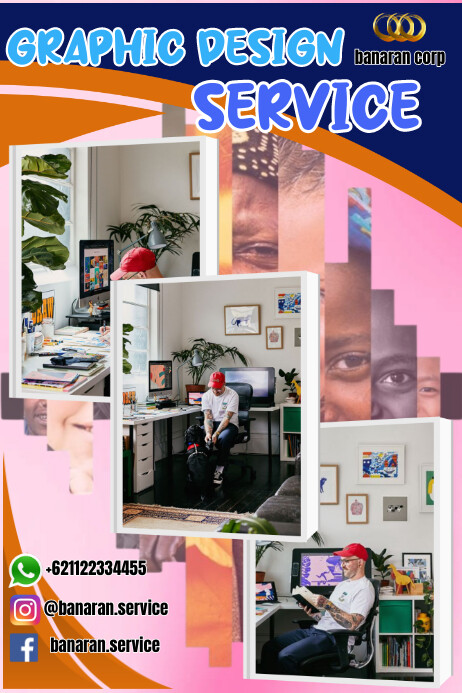 Copy of Red Pastel Graphic Design Service Poster | PosterMyWall