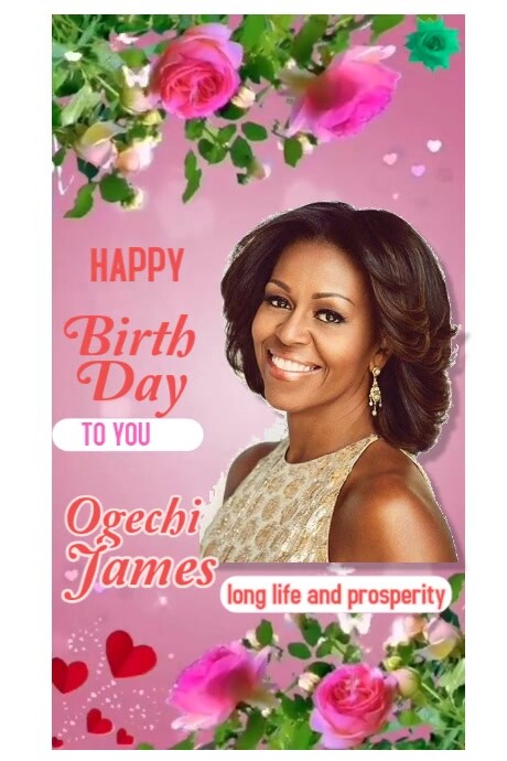 Red Pastel Happy Birthday Wishes Poster Template | PosterMyWall