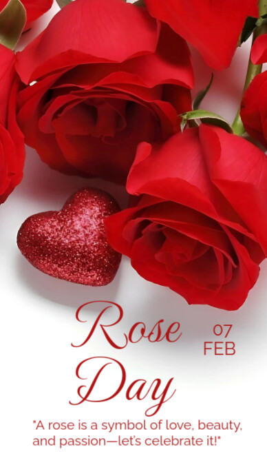 Copy of Red Pastel Rose Day Instagram Story | PosterMyWall