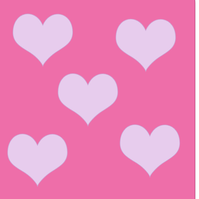 Red Pink Plain Background With Heart Shape Instagram Post Template ...