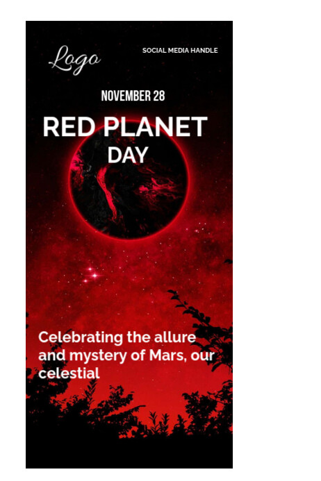 Red Planet Day Template | PosterMyWall