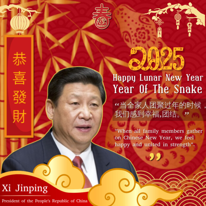 Plantilla de Red Profesional Xi Jinping President Of China Pos ...
