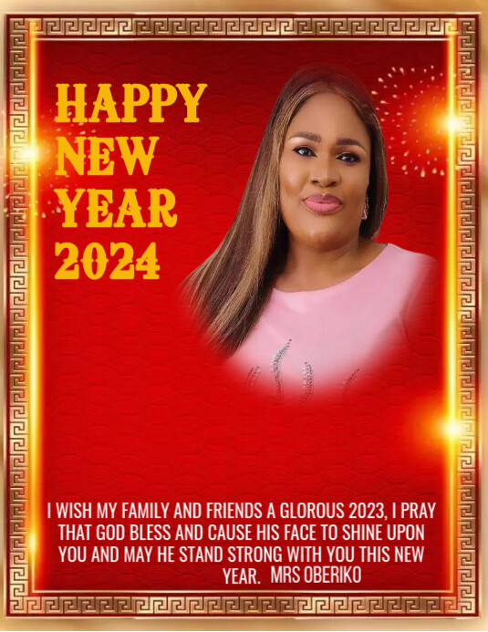 Red Professional 2025 New Year Card, New Year Wishes, Happy New Year ...