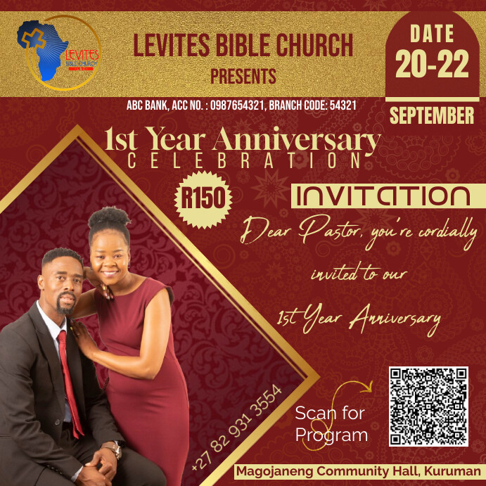 Red Professional Anniversary Instagram Post Template | PosterMyWall