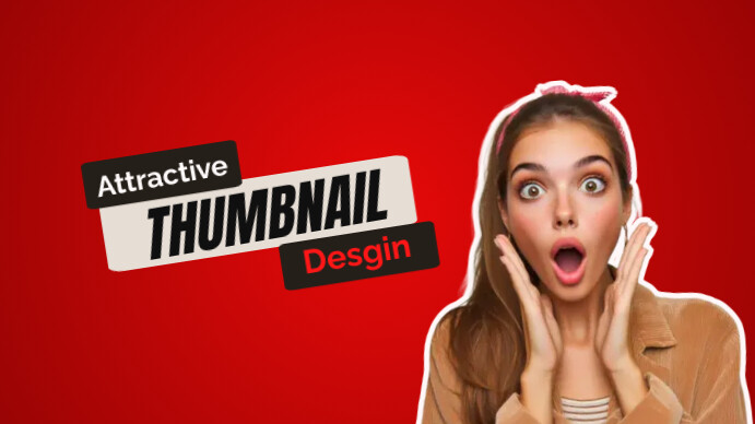 Red Professional attractive Youtube Thumbnail Templat | PosterMyWall
