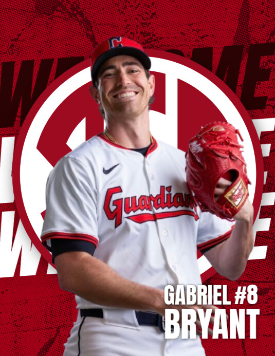 Copy of Red Professional Baseball Gameday Flyer (us Letter) | PosterMyWall