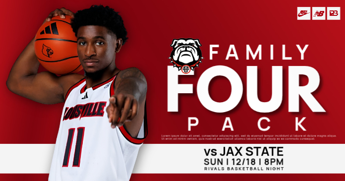 Red Professional Basketball Gameday Facebook Shared Image Template ...