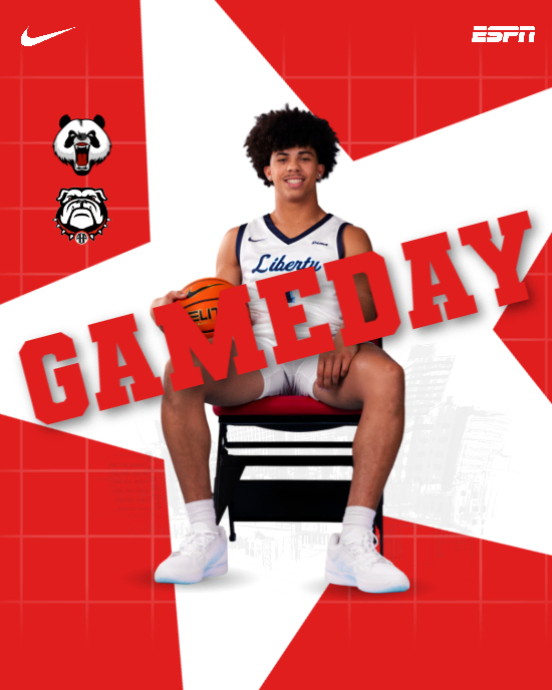 Red Professional Basketball Gameday Instagram Portrait Template ...