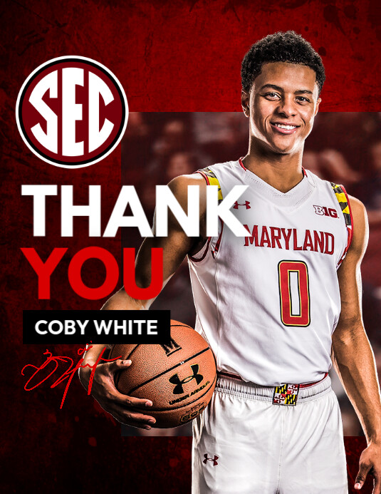 Copy of Red Professional Basketball Player Signing Flyer (us Letter ...