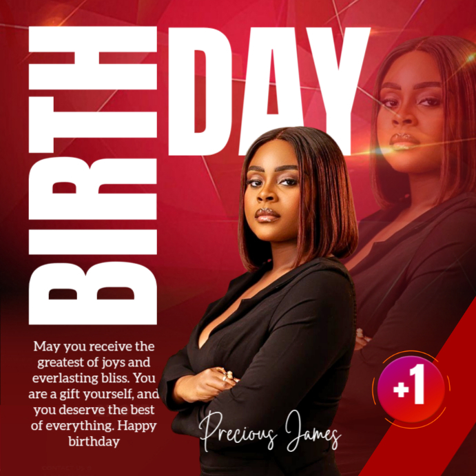 Plantilla de Red Professional Birthday Instagram Post | PosterMyWall