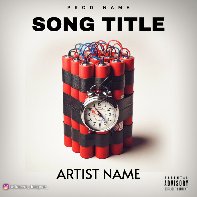 Copy of Red Professional Bomb Album Cover | PosterMyWall