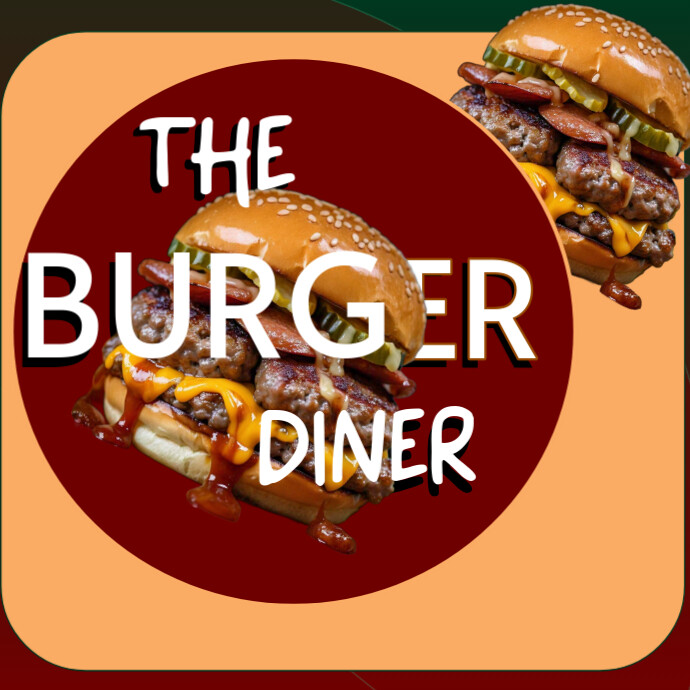 Red Professional Burger Restaurant Brand Logo Template | PosterMyWall