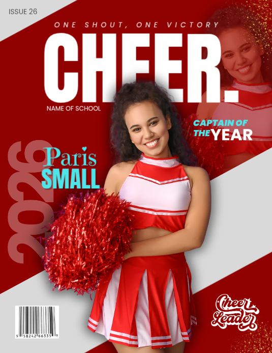 Red Professional Cheer Flyer (us Letter) Template | PosterMyWall